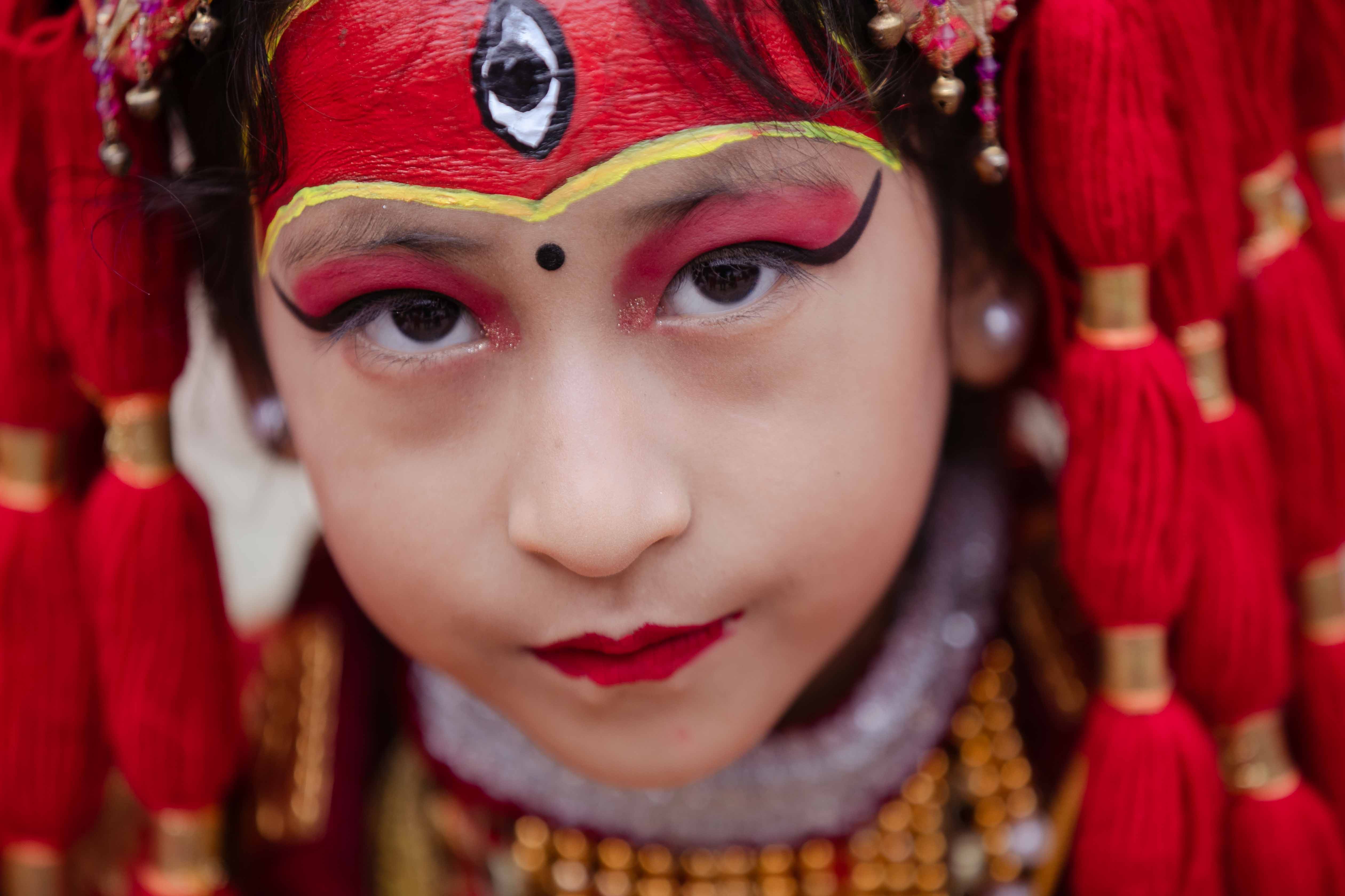 Thousands congregate for glimpse of Living Goddess Kumari (Photo ...