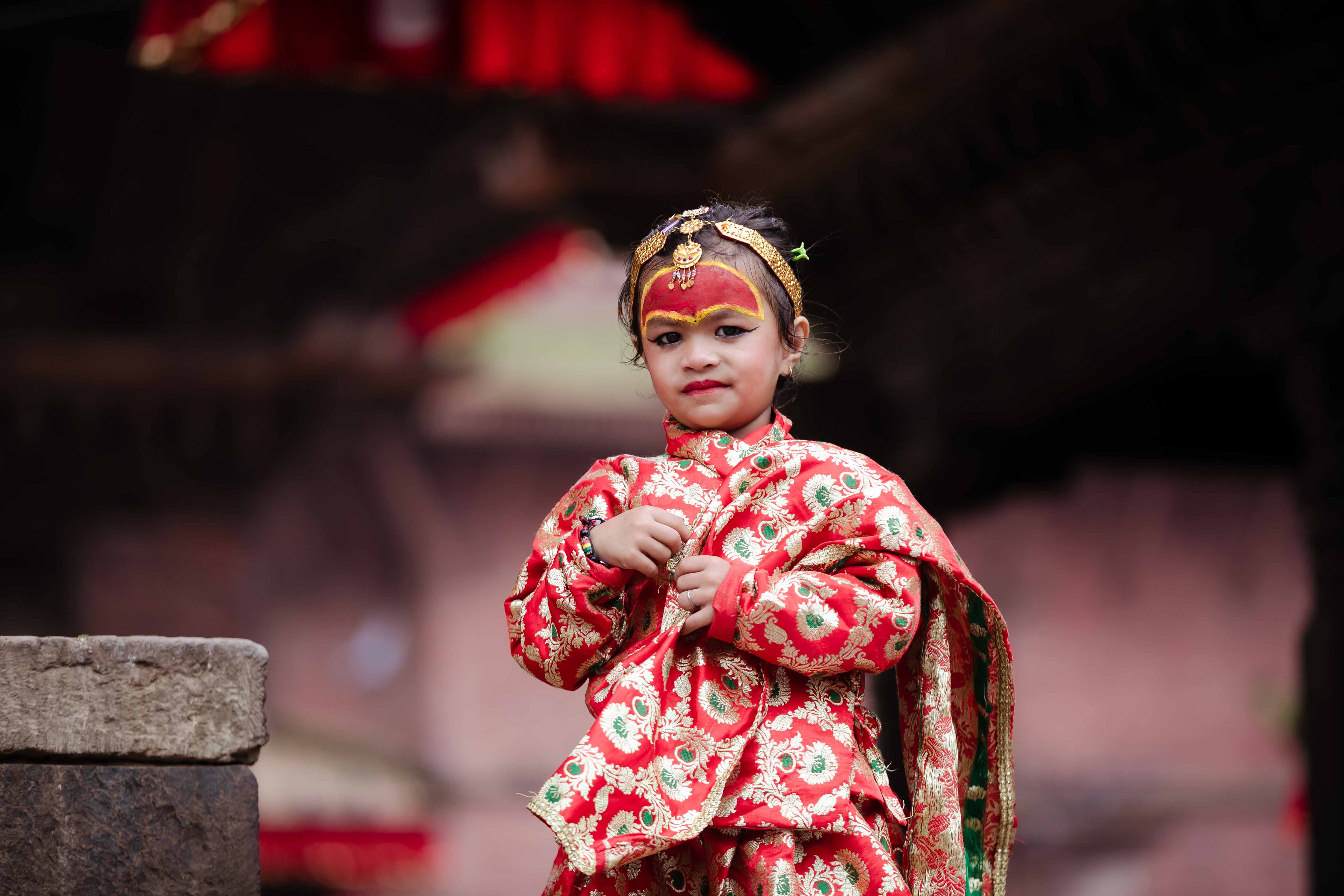 Thousands congregate for glimpse of Living Goddess Kumari (Photo ...