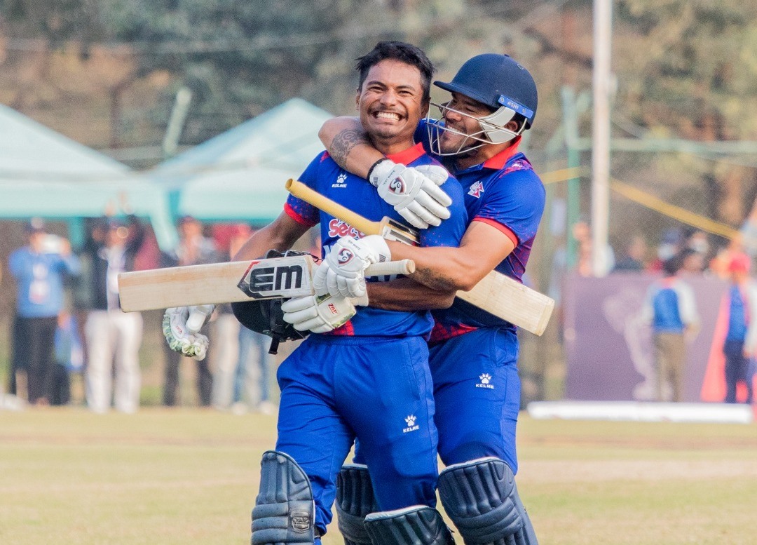 Nepal pull off thrilling two-wicket win over Scotland - Nepal Minute ...