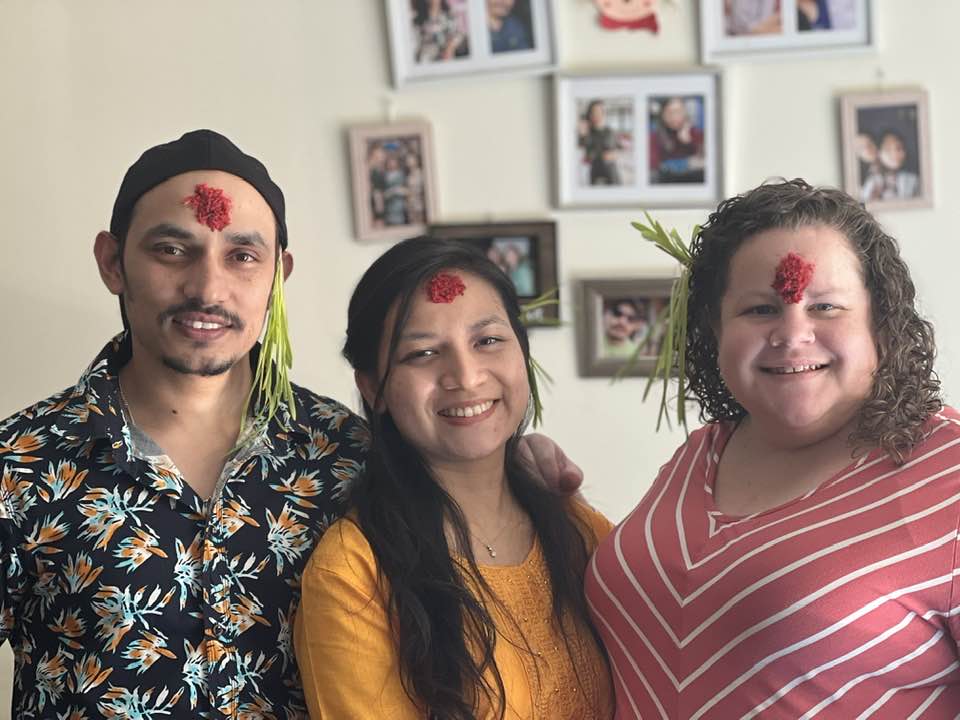 Nepalis around the world receive Teeka, marking Bada-Dashain (Photo ...