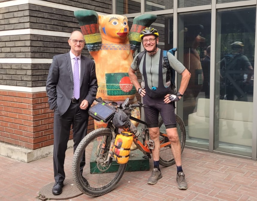 German Ambassador to Nepal completes Kathmandu-Dhaka bicycle trip ...